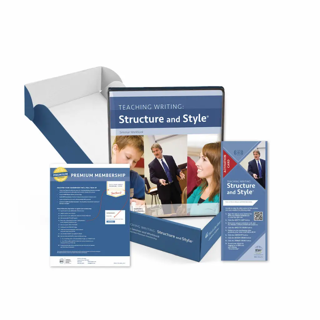 IEW Teaching Writing Structure And Style (Syllabus, Dvd & Premium ...